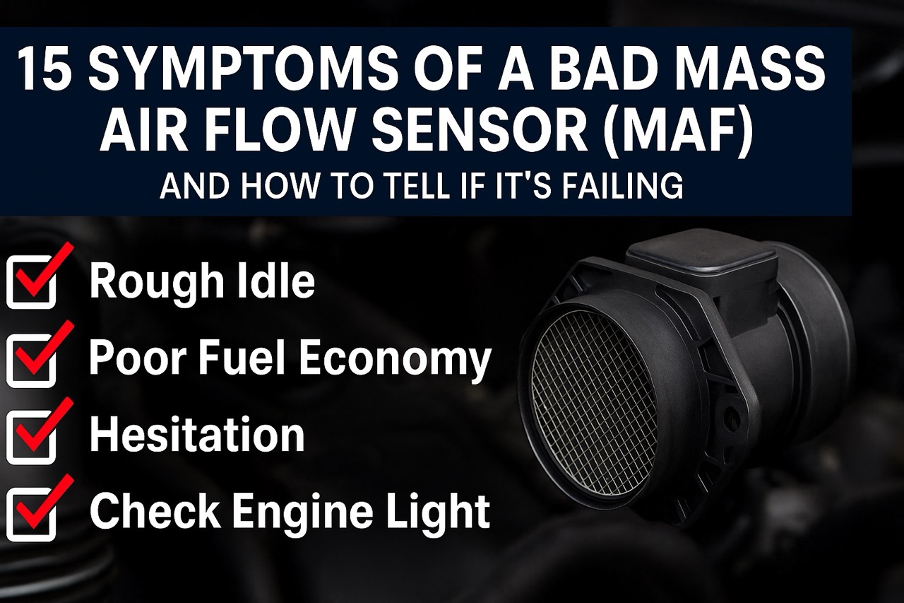 15 Symptoms of a Bad Mass Air Flow Sensor (MAF) and How to Tell If It’s ...